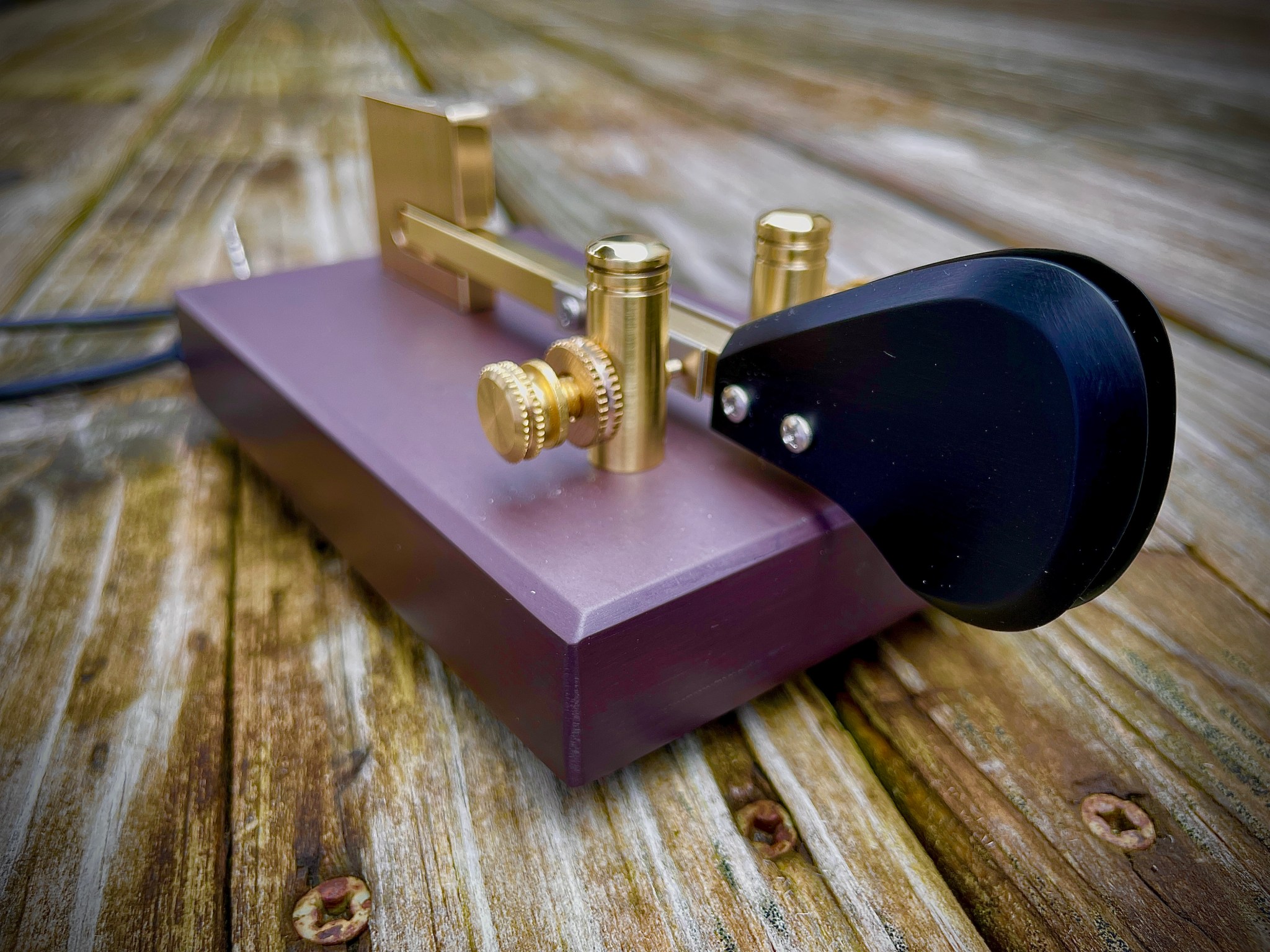 W1SFR Handmade Torsion Bar Morse Code Keys | Beautiful, Elegant, Quiet